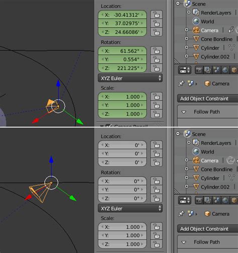 animate camera following path camera jumps off path at start