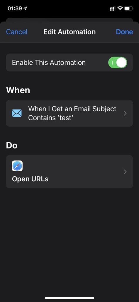how to automatically run an automation which is based on email