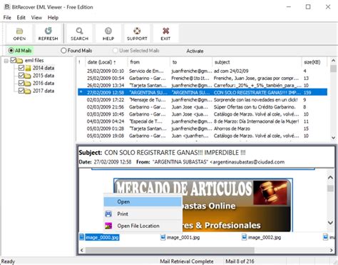 eml file viewer to open and read all contents of eml file for free