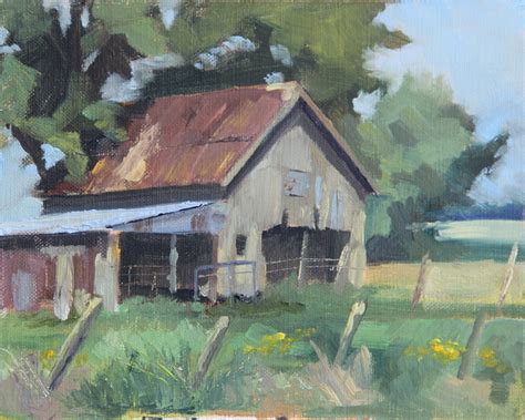 Frank Gabriel Pflugerville Cotton Gin And Another Old Barn