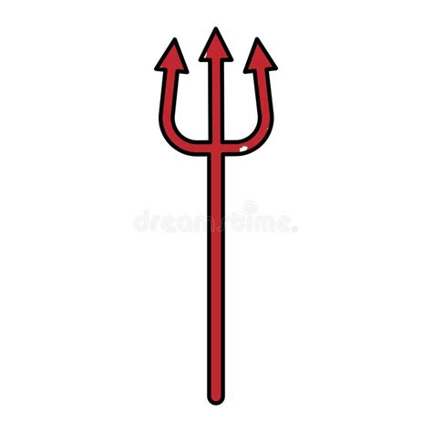 Isolated Devil Fork Icon Stock Vector Illustration Of Isolated 199625247