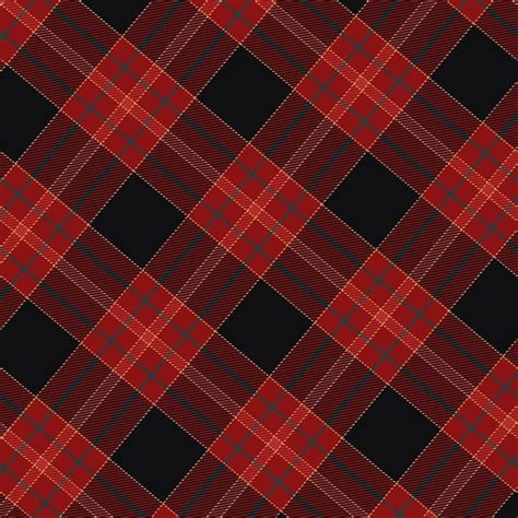 Abstract Red And Black Plaid Pattern Wallpaper