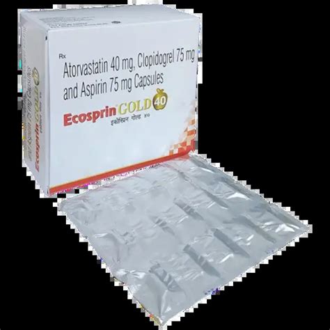 Ecosprin Gold 40 Capsule View Usage Side Effects Price And Subtitute