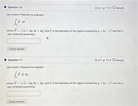 Solved Use Green S Theorem To Evaluate CFdr Where Chegg Com