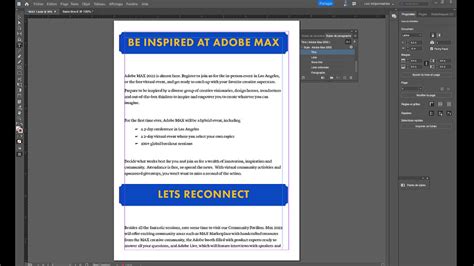 Adobe Learn Apprentissage Indesign Fonctionnalité Style Automatique Dindesign