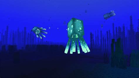 Minecraft Glow Squid And Glow Ink How To Find Craft Glow Item Frame