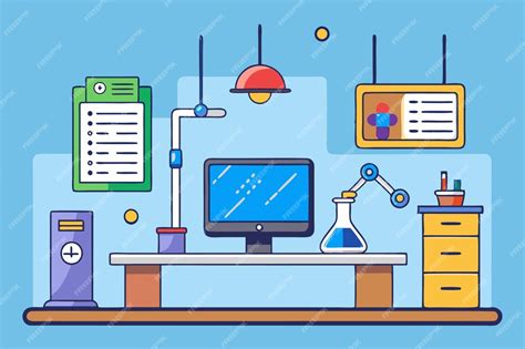 premium vector lab space for coding and programming exercises vector