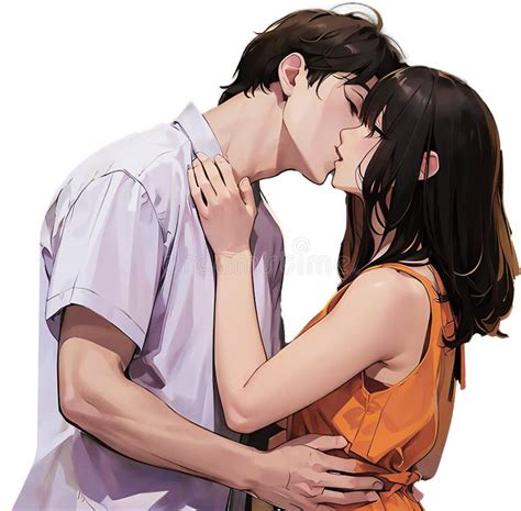 Kissing Pose Couple Stock Illustrations 200 Kissing Pose Couple Stock
