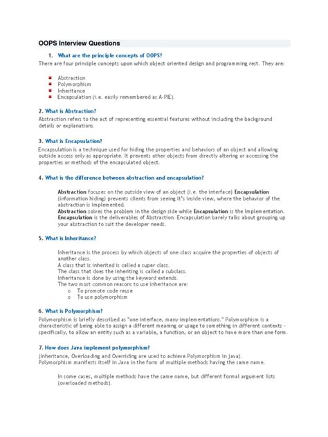 basic interview question pdf method computer programming class