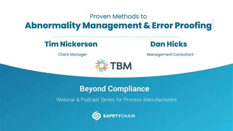 Proven Methods To Abnormality Management And Error Proofing Pptx