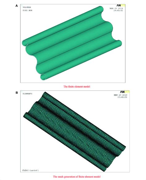 Finite Element Model And Mesh Generation Of The Guardrail Plate A