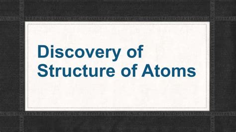 Introduction To Atomic Theory Ppt Pptx