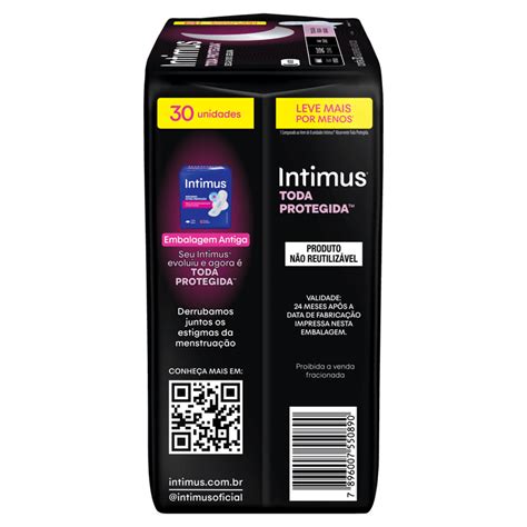 Absorvente Noturno 30 Un Suave Com Abas Intimus Drogarias Tamoio