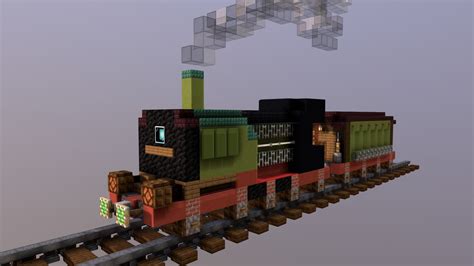 Steam Train Minecraft 3d Model By Cybermagef10wer [da274f3] Sketchfab