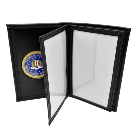 Perfect Fit Fbi Medallion Double Id Credit Card Wallet Fbi Credential