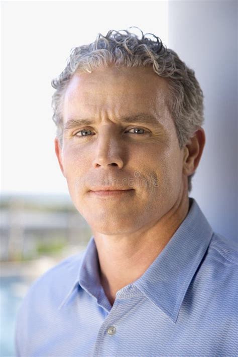Portrait Of Middle Aged Man Stock Image Image Of Male Alone 10002489
