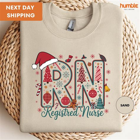 Registered Nurse Sweatshirt Nurse Christmas Sweater Rn Xmas Crewneck