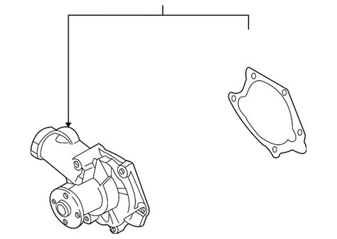 2003 Mitsubishi Outlander Water Pump Assembly 1300a069 Mitsubishi Parts Warehouse
