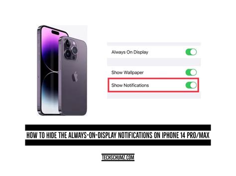 How To Hide The Always On Display Notifications On IPhone Pro Max Techschumz