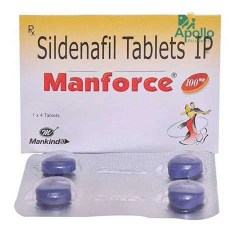 Manforce Tablet 100 Mg At ₹ 500stripe Erectile Dysfunction Medicine