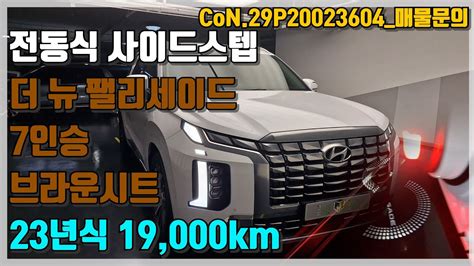 더 뉴 팰리세이드 사이드스텝 장착한 가솔린 7인승 4륜의 캘리그라피 중고차 매물 Youtube