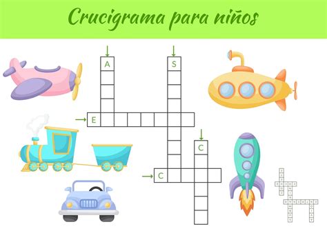 20 Crucigramas Para Niños En Español Divertidos Y Fáciles