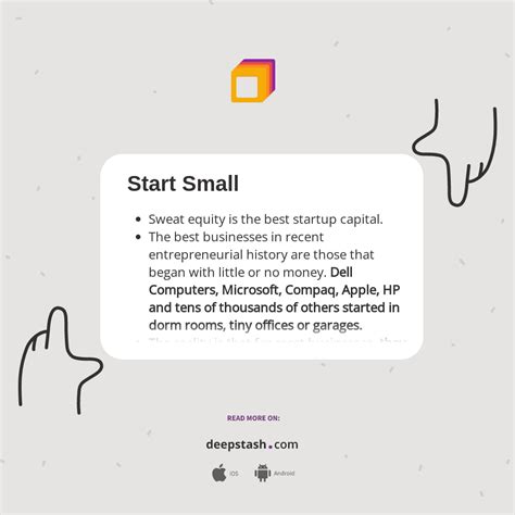 Start Small Deepstash