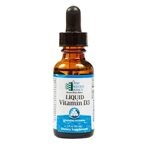 Liquid Vitamin D3 1 000iu 1oz Ortho Molecular Products Arcana Empothecary