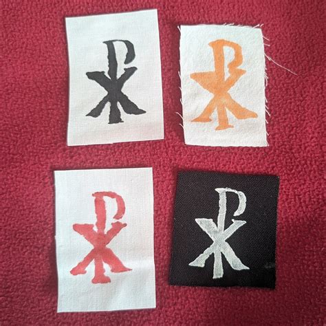 Chi Rho Patch Christogram Patch Punk Patch Etsy