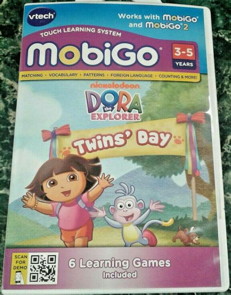 Dora The Explorer Twins Day Mobigo Game Cartridge New Mobigo 2