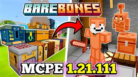 Bare Bones для Minecraft Pocket Edition 1 21