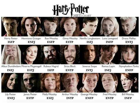 Myers Briggs Harry Potter