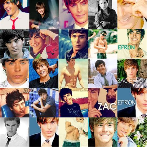 Zac Efron Collage In Backgrounds