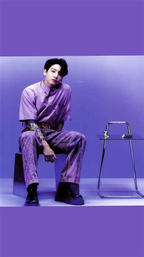 Jungkook Jungkook Purple Outfit Jungkook With Purple Clothes Jung Kook
