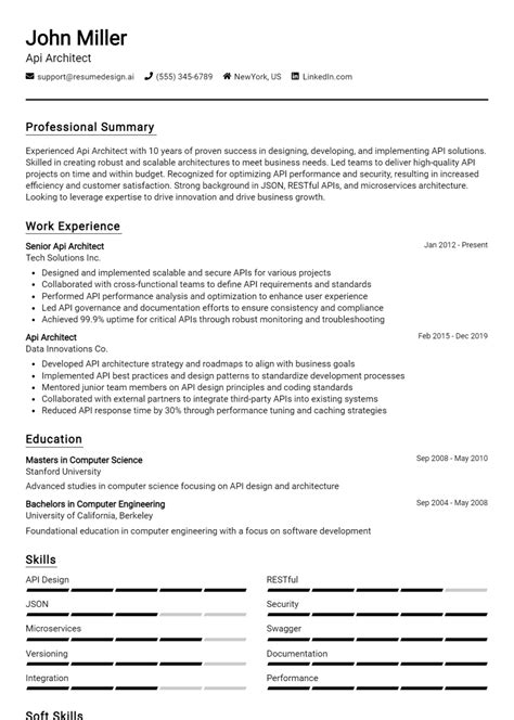 24 Software Architect Resume Examples And Templates For 2026 Resumedesign Ai