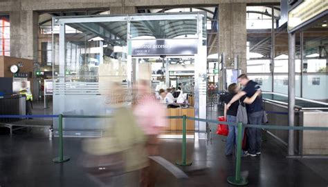 Boarding Area At Railway Station Editorial Image Image Of Design