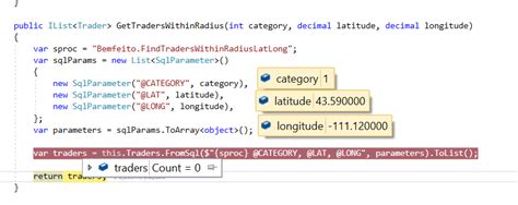 c mssql stored proc and fromsql with entityframeworkcore 2 stack