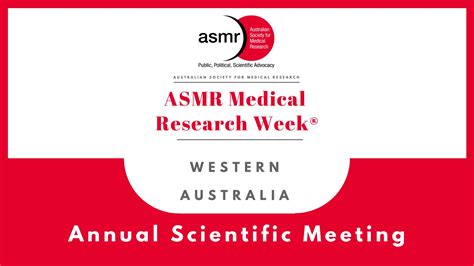 Asmr Medical Research Week® Western Australian Symposium Gala