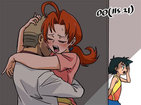Ash Ketchum Delia Ketchum And Samuel Oak Pokemon And More Drawn By Gigobyte Danbooru