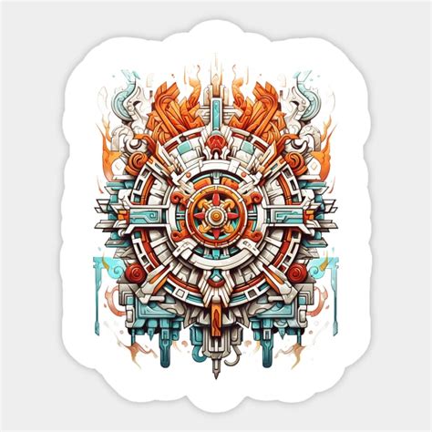 Aztec Style Art Design Aztec Sticker Teepublic
