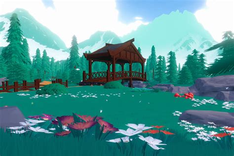 [k] stylized spruce forest environment 3d environments unity asset