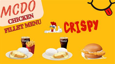 Mcdo Chicken Fillet Menu Price And Calories Philippines 2025
