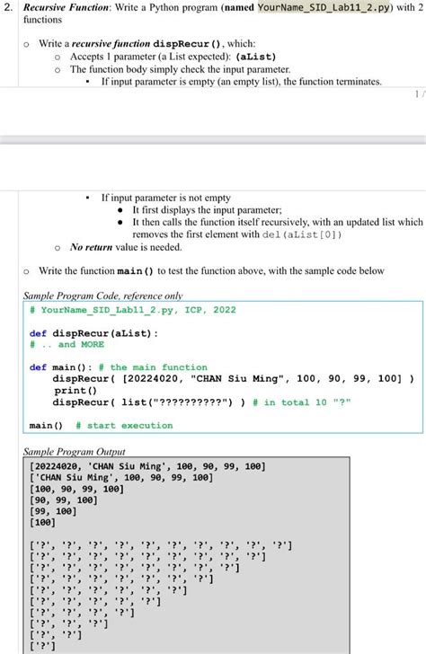 Solved Recursive Function Write A Python Program Named Chegg