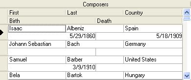 Multiple Line Data Display ComponentOne True DBGrid For WinForms