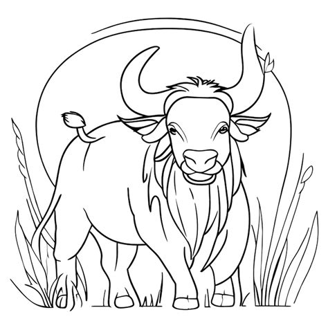 Les Animaux De Safari à Colorier Les Buffles Africains à Colorier Des