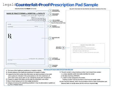Free Prescription Pad Template In Pdf ≡