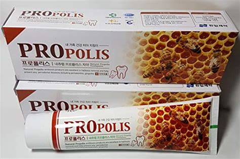 Natural Bee Propolis Toothpaste For Sensitive Teeth And Anti Plague 6 3oz 180g 2pcs Korean Oral