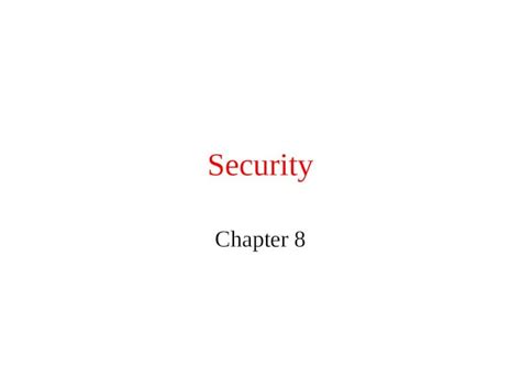 Ppt Security Chapter 8 Types Of Threats Interception Interruption Modification Fabrication