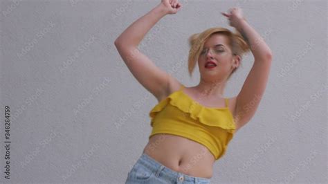 The Girl Is Dancing Kizomba Sexy Funny Woman Dancing African Dance