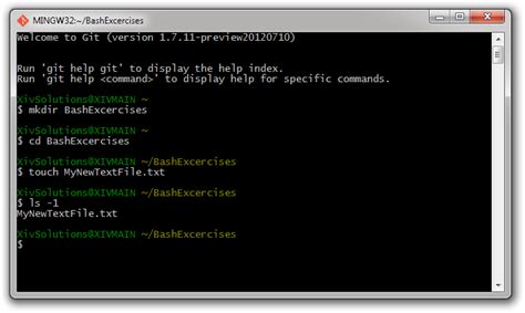 Getting Started With Git For The Windows Developer Part III Working With Files Using Bash